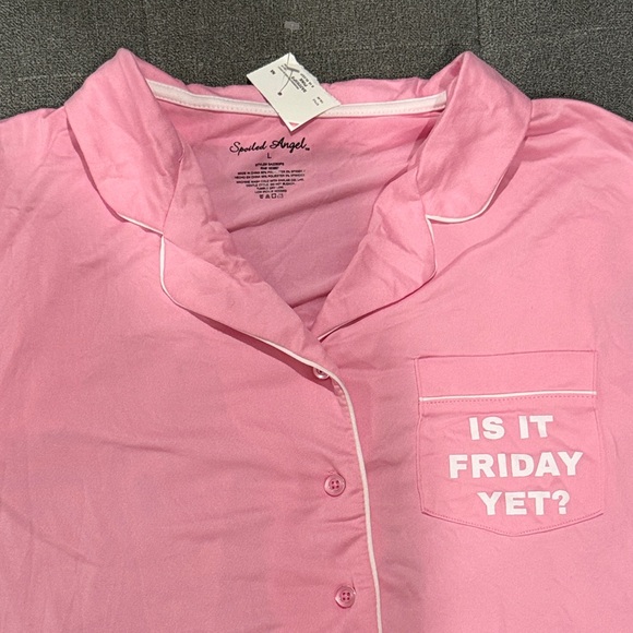 spoiled angel | Intimates & Sleepwear | 45 Pink Pajama Top | Poshmark